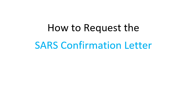 How To Re The SARS Confirmation Letter Anzimag